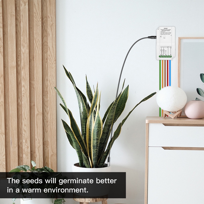 WiFi Smart Temperature Humidity Switch Module Sensor Dual Relay Output Smart Life App Wireless ...