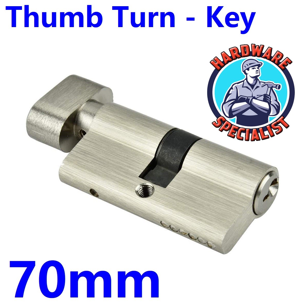 Thumbturn Euro Cylinder Lock 70mm / Double Key Cylinder Lock | Lazada Singapore