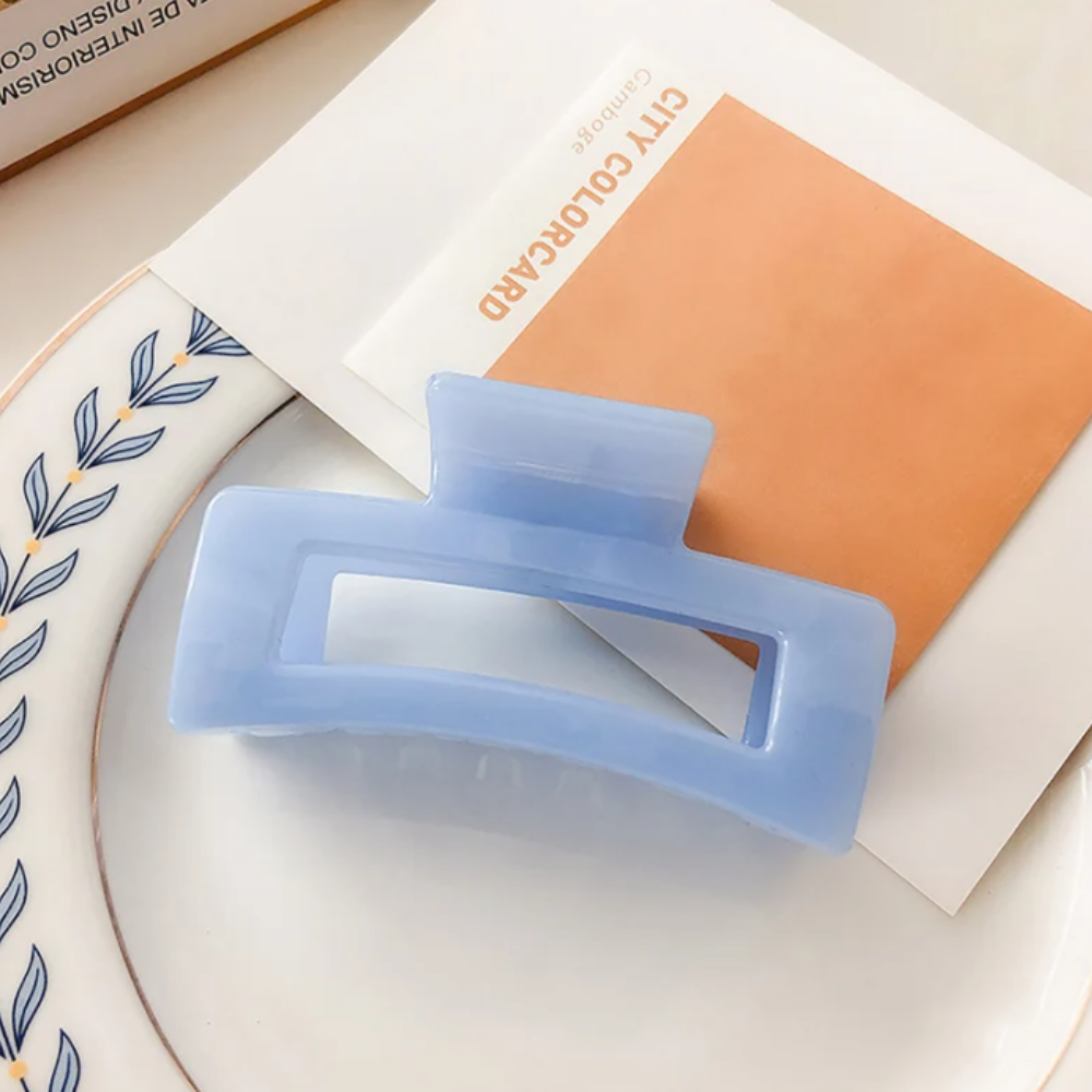 Non-slip Hair Claw Clips Rectangle Claw Hair Jaw Clamp Clips Strong ...