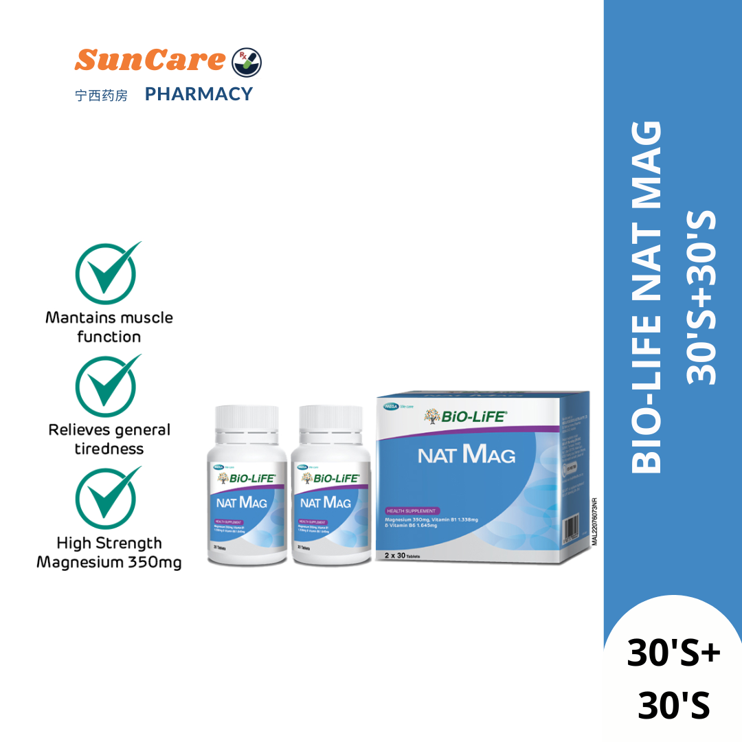 BiO-LiFE NAT MAG 2X30'S [Expiry Date Mar 2025] | Lazada
