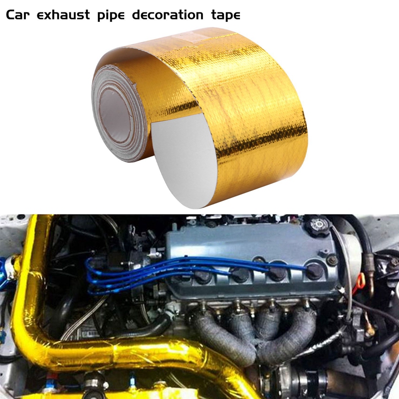 Reflect A Gold Thermal Tape Air Intake Heat Insulation Shield Wrap ...