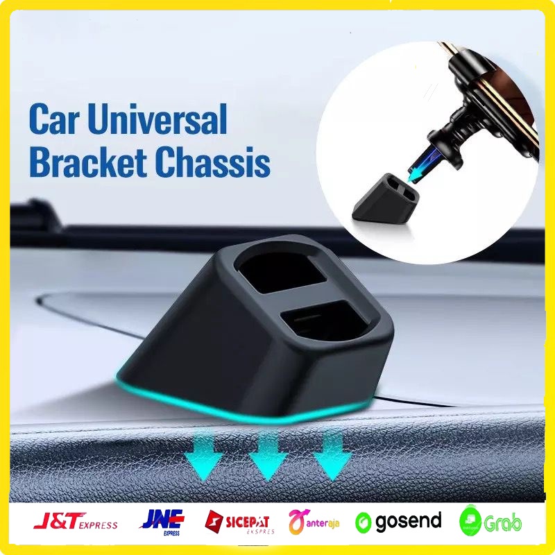 Stand Base Car Phone Holder Hp Bracket Airvent Jepit Di Ac Mobil Tempat ...