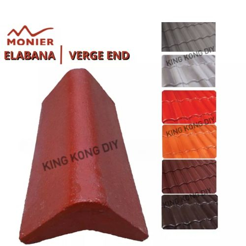 MONIER Elabana Universal Verge Tiles Verge Tile End Roof Tiles Fitting ...