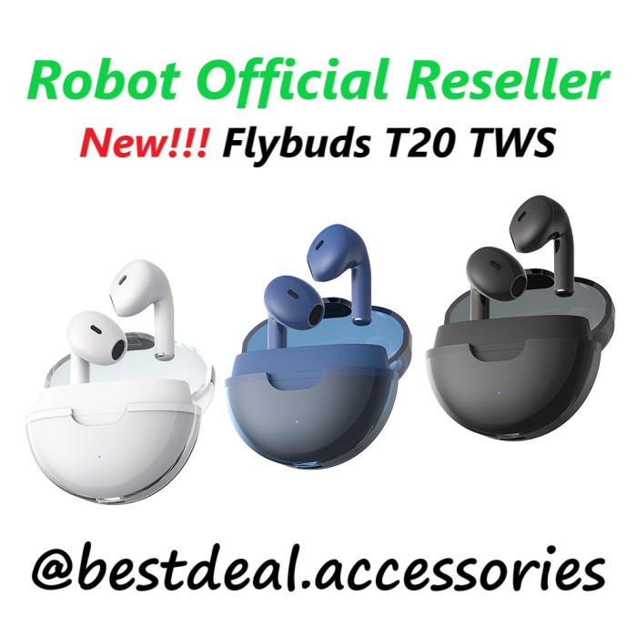 Robot Flybuds T20 Wireless Earphone Earbuds (spt Soundcore Vivan TWS ...