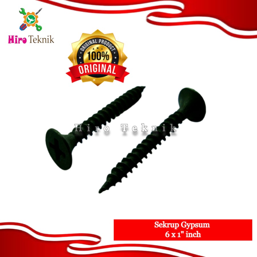 Skrup GIpsum 6 x 1 inch Sekrup Gypsum Paku Sekrup | Lazada Indonesia