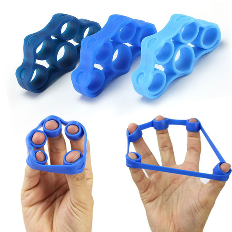 Hand Finger Grip Strength Trainer Resistance Strengthener Band Tension ...