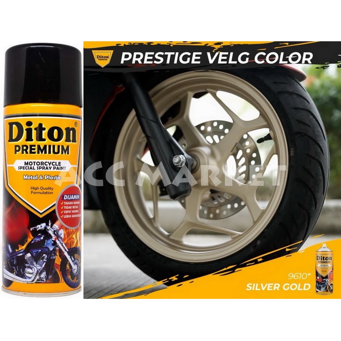 Pilox Diton Premium Pilok Pylox Velg Silver Gold 9610 | Lazada Indonesia