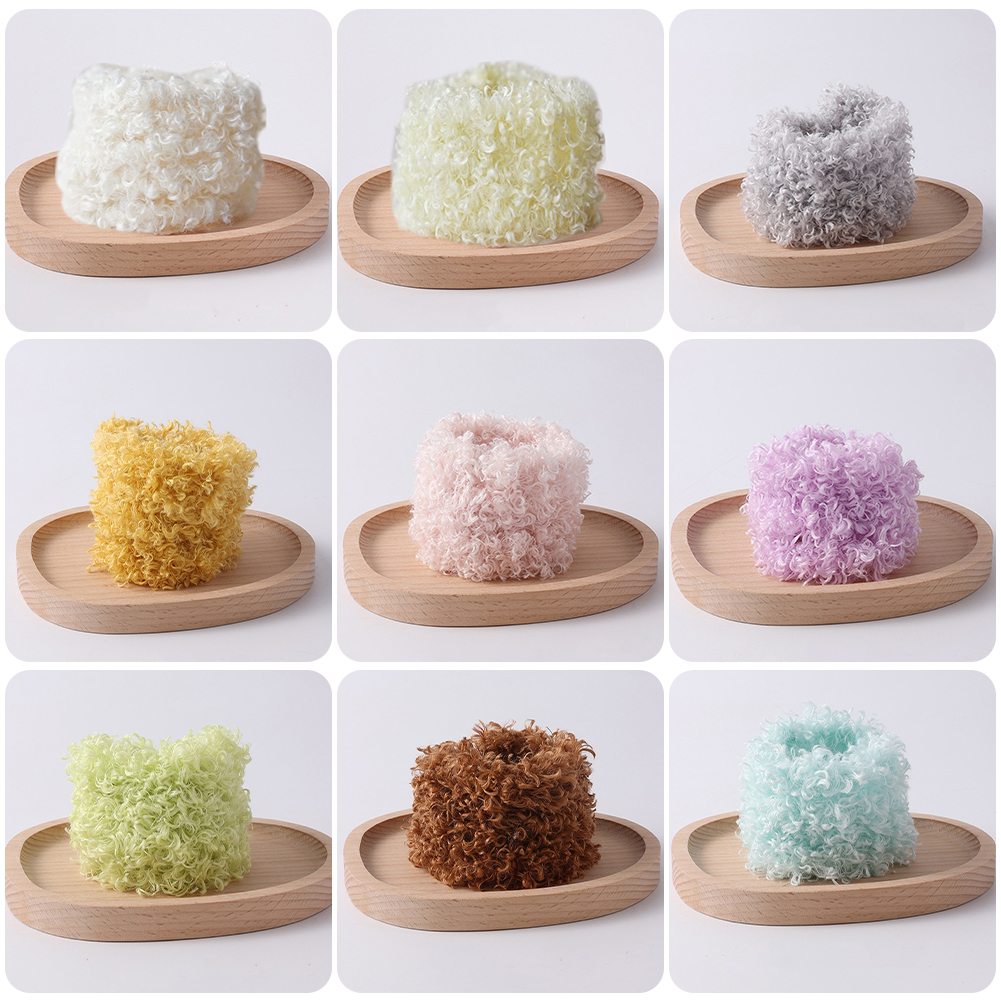 SF 20mm Curly Hair Plush Twist Sticks Creative New Wool Iron Wire Strip ...