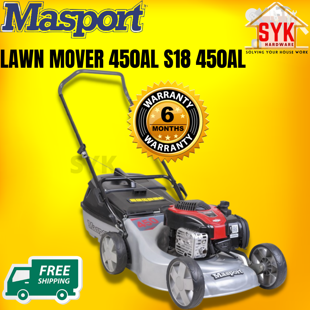 SYK MASPORT 450AL LAWN MOVER / B&S Engine 450E Series Hand Push Lawn ...