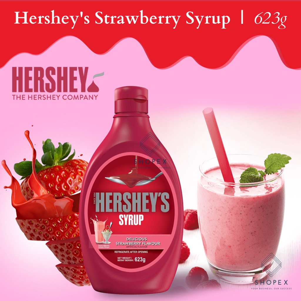 Hershey's Syrup/ Chocolate Syrup/ Dark Chocolate Syrup/ Strawberry ...