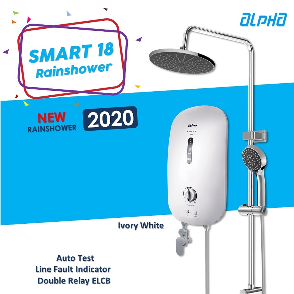 Alpha Smart 18i/E Plus Rainshower (DC Pump or No Pump) | Lazada
