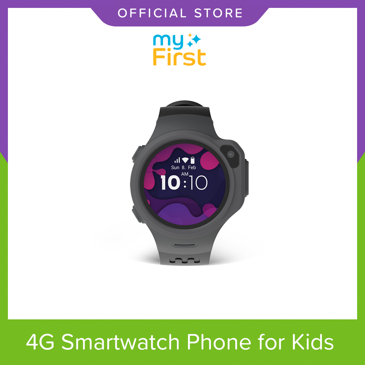 myFirst Fone R1c - 4G Smartwatch Phone for Kids with Voice Call Video Call GPS Tracking SOS ...