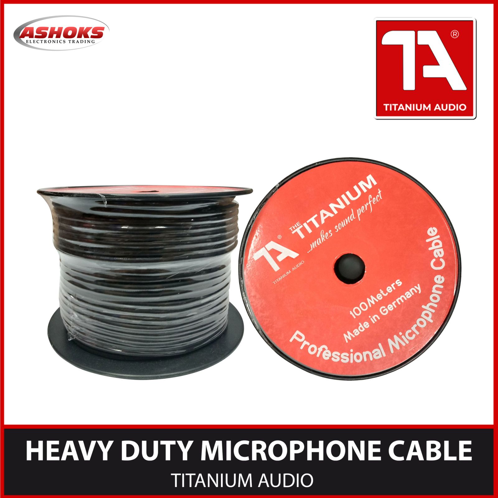 Titanium Audio Microphone Cable / Titanium Audio Heavy Duty Microphone ...