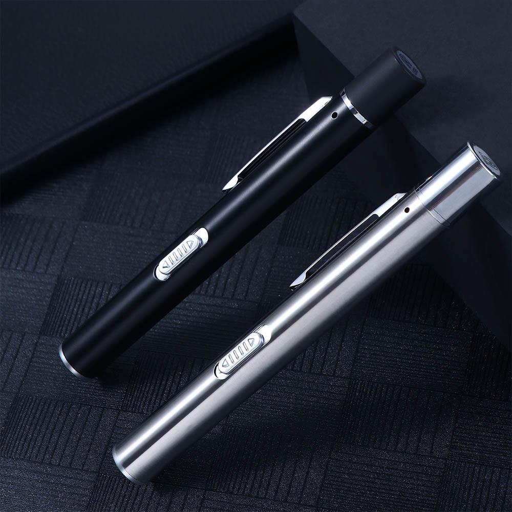 Camping Light Rechargeable Stainless Steel Led Flashlight Mini LED Pen ...