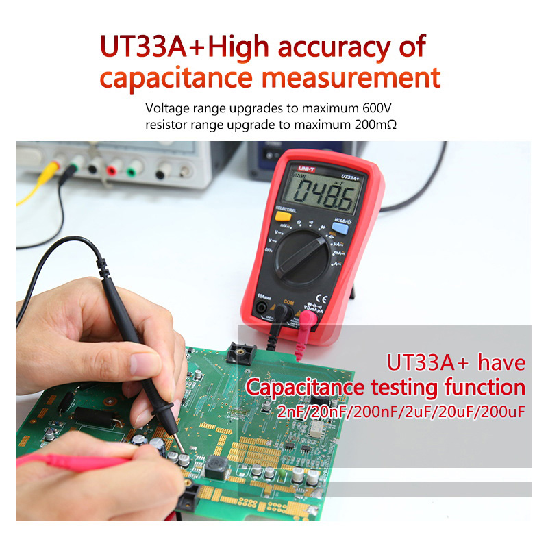 【New Arrivals】UNI-T Multimeter Resistance Measure UT33APlus UT33BPlus ...