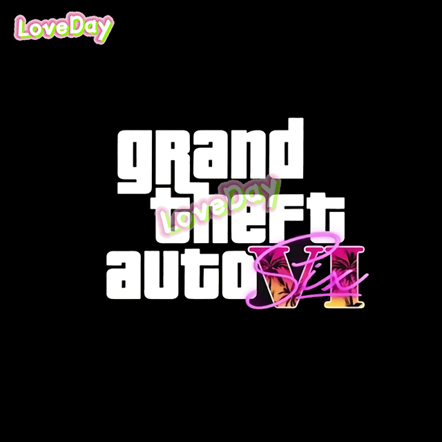 Electronic Game Car Sticker Gta Vi Logo Sticker Vinyl Waterproof Gta6 ...