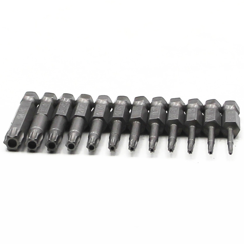 1/4inch Hex Handle Screwdriver, Tamper-Proof Safety Drill Bit Set, Hollow Torx Extended S2 Bits ...