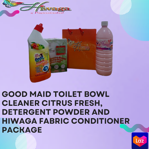 GOOD MAID CITRUS FRESH TOILET BOWL CLEANER, HIWAGA DETERGENT POWDER AND ...