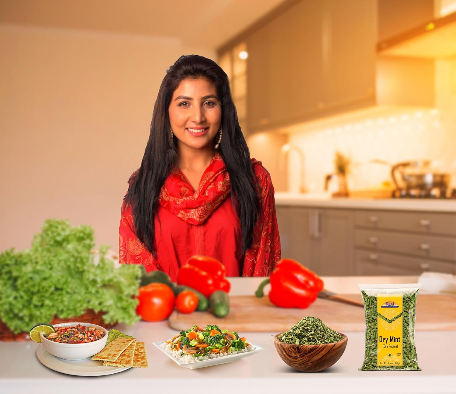 Rani Dry Mint Leaves (Podina Leaf) Spice, Dried Herb 3.5oz (100g) ~ All ...