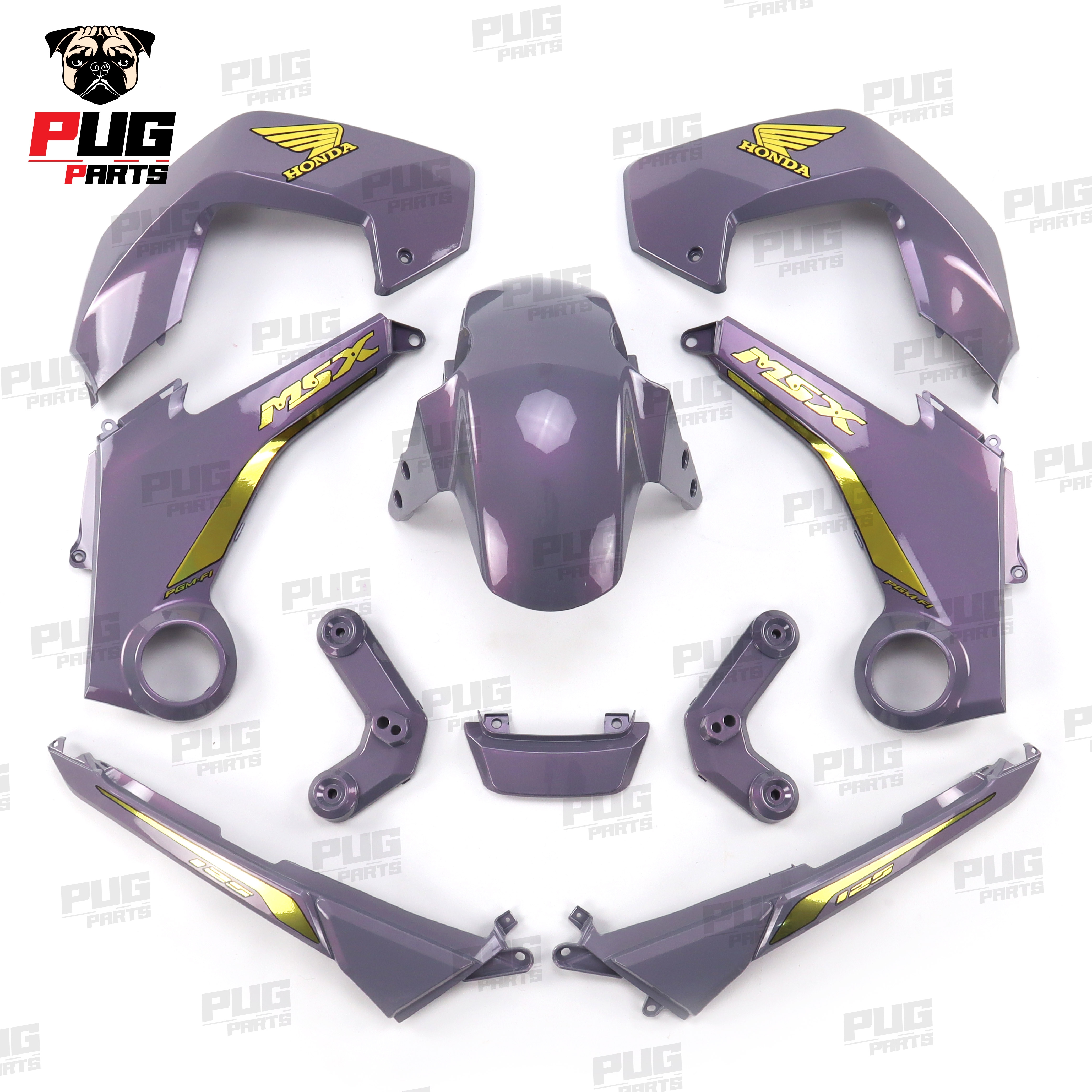 PUGParts ชุดสี MSX ตัวเก่า ชุดสีMSX 125 รุ่นแรก ปี2012-2015 (ชุด10ชิ้น ...