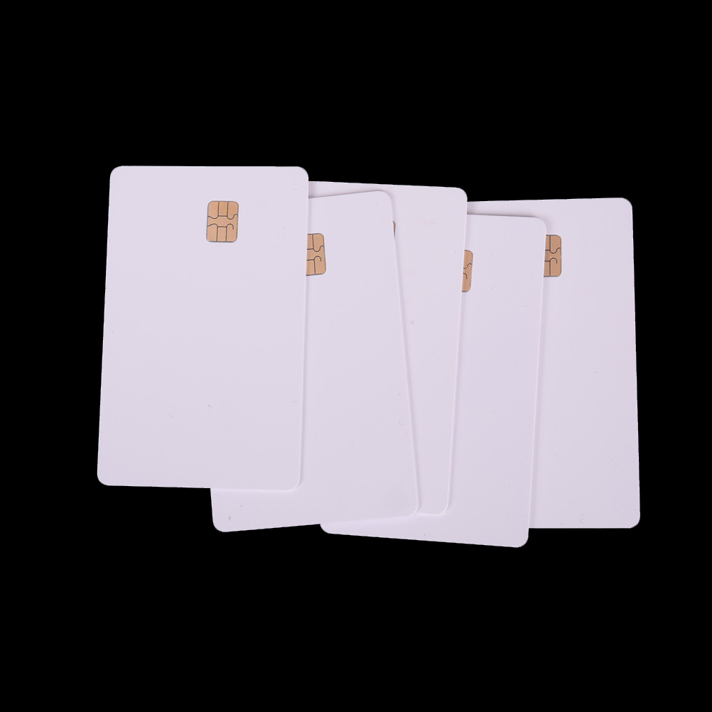 New 5 Pcs ISO PVC IC With SLE4442 Chip Blank Smart Card Contact IC Card ...
