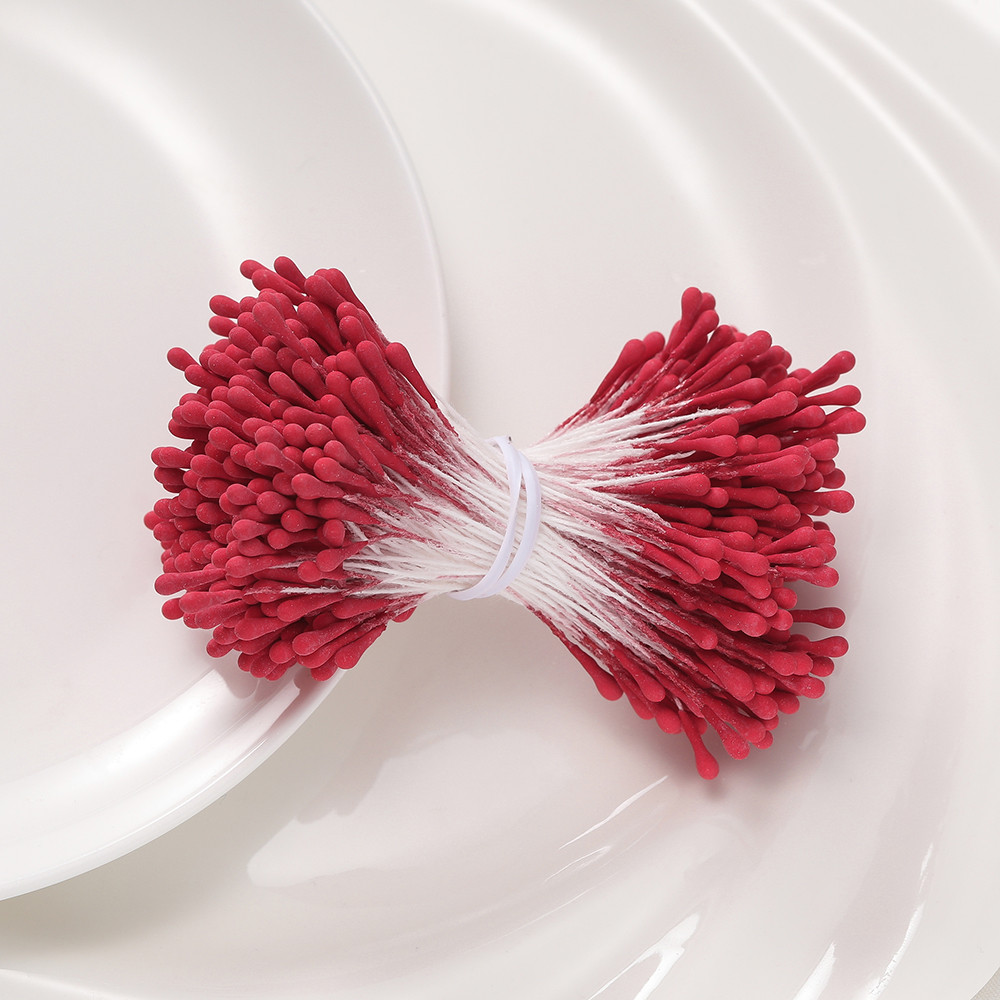 St. kunkka 150pcs/pack 2 * 60mm Double-headed Stamens Artificial Flower ...