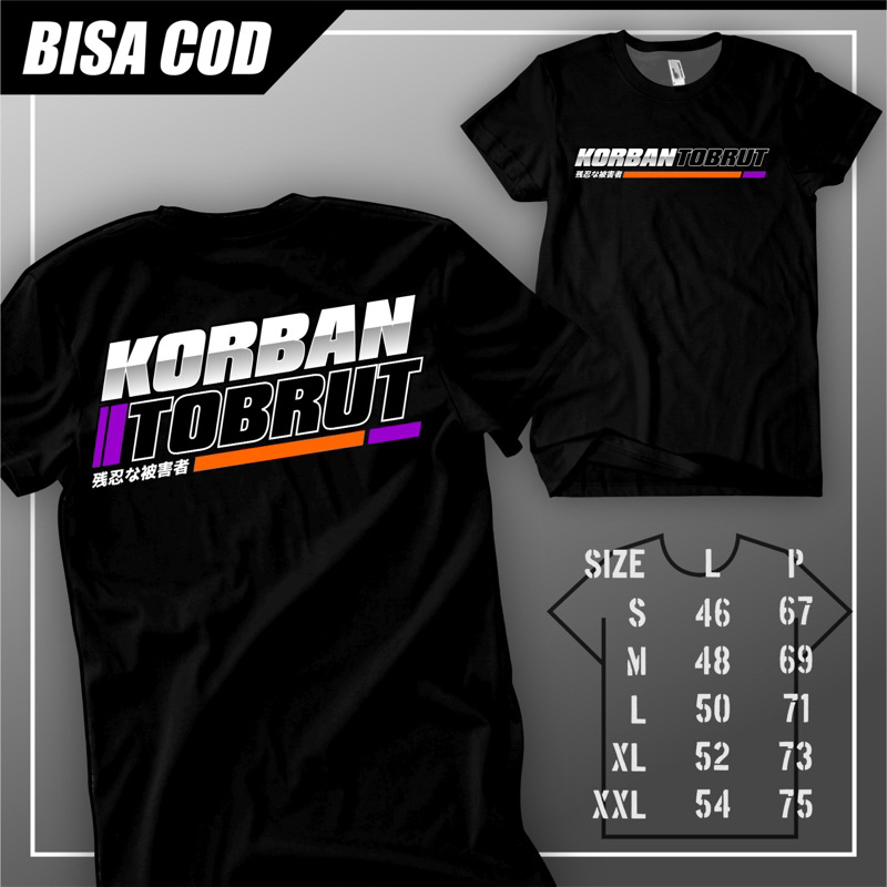 KAOS KATA KORBAN TOBRUT FREE STIKER | Lazada Indonesia