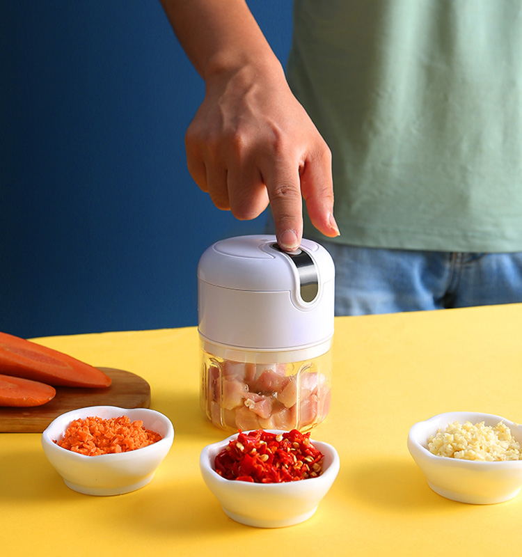 Electric Garlic Masher Portable Chopper Multi Function Meat Grinder ...