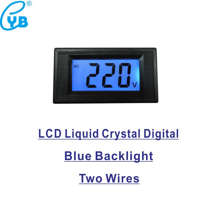 Yb5135d Ac 80-500v Voltage Meter Voltmeter 2-Wire Lcd Digital Volt ...