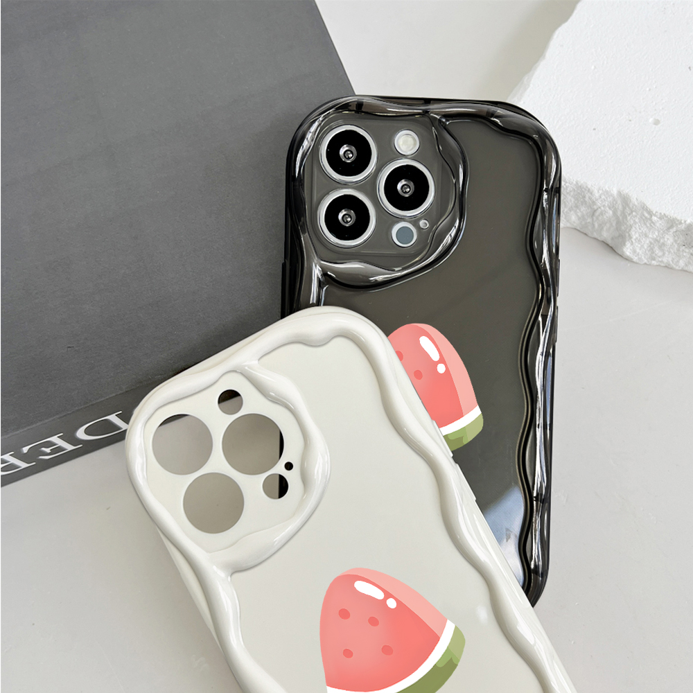 BILI for Samsung A32 4G Back Cover Cartoon Watermelon Pattern Cream ...