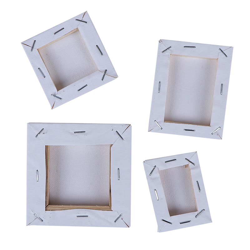 Blank White Mini Small Stretched Artist Canvas Art Board Acrylic Oil ...