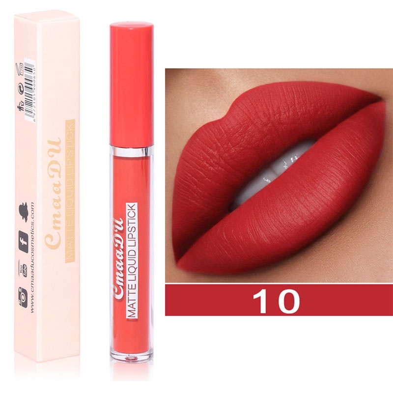 CMAADU Matte Liquid Lipstick 10 Warna Melting Matte | Lazada Indonesia