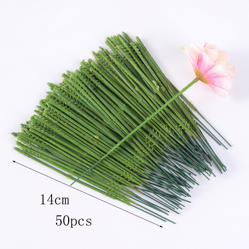 【Folio & Light】Floral Wire Stem Plastic Artificial Flower Floral Green ...