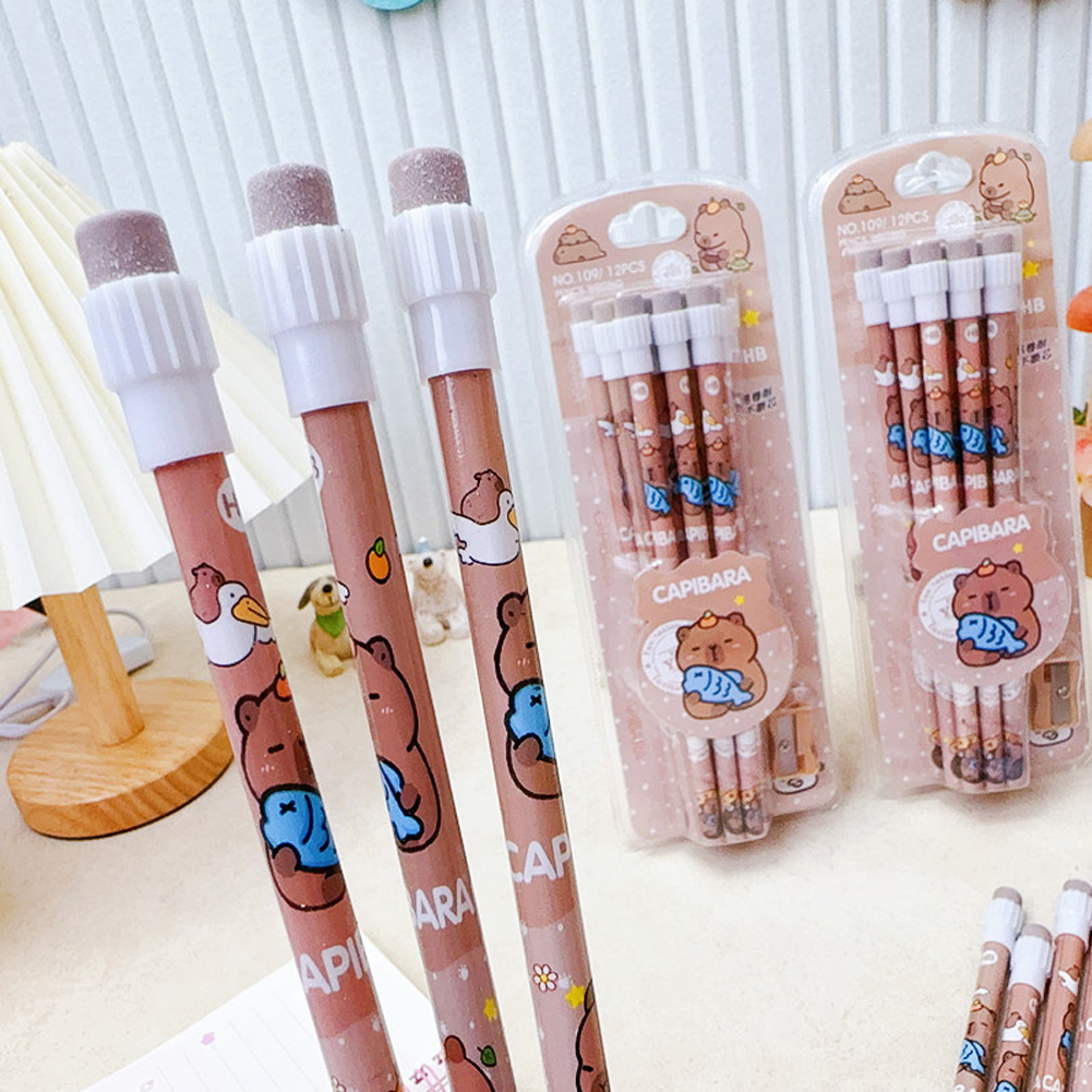 SF Sanrio Kuromi Labubu HB Pencils 12 Pencils & 1 Pencil Sharpener ...