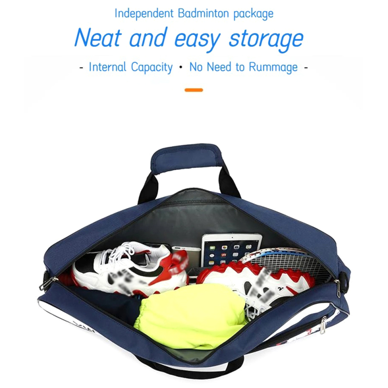 Badminton Racket Bag With Adjustable Shoulder Strap Built In ...