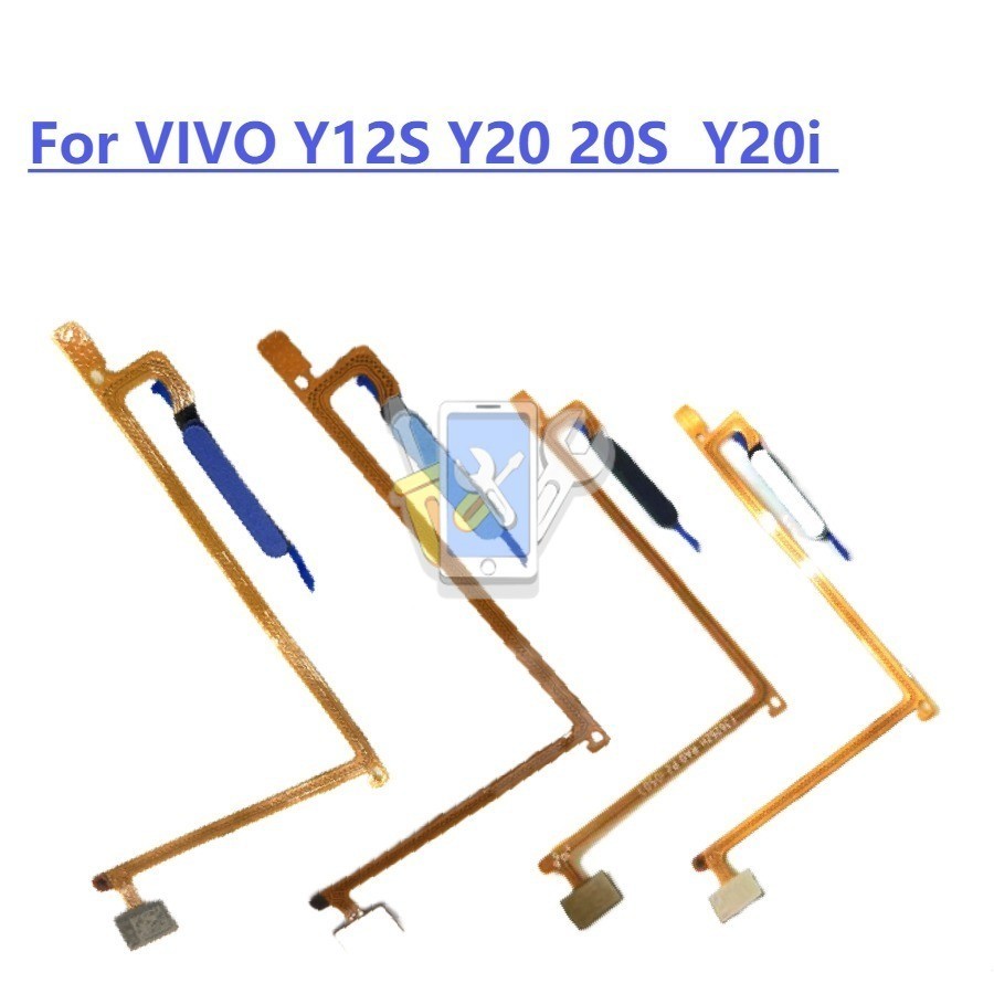 For vivo Y12S Y20 Y20S Y20i Power Button Fingerprint Sensor Flex Cable ...