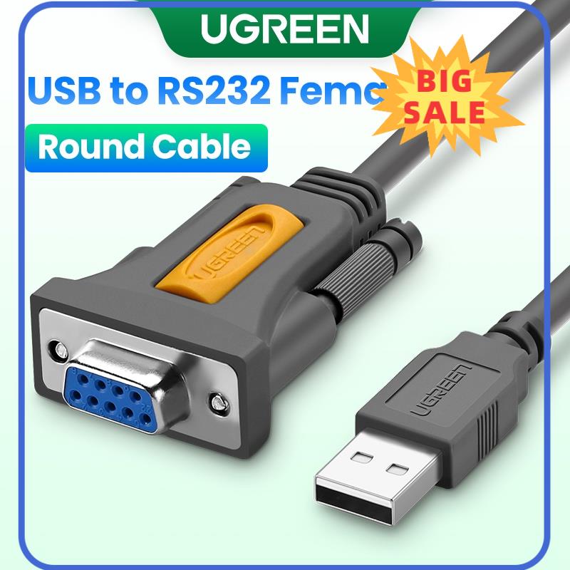 ⭐ [100% ORIGINAL] ⭐ UGREEN 1.5m USB to RS232 DB9 Serial Female ...