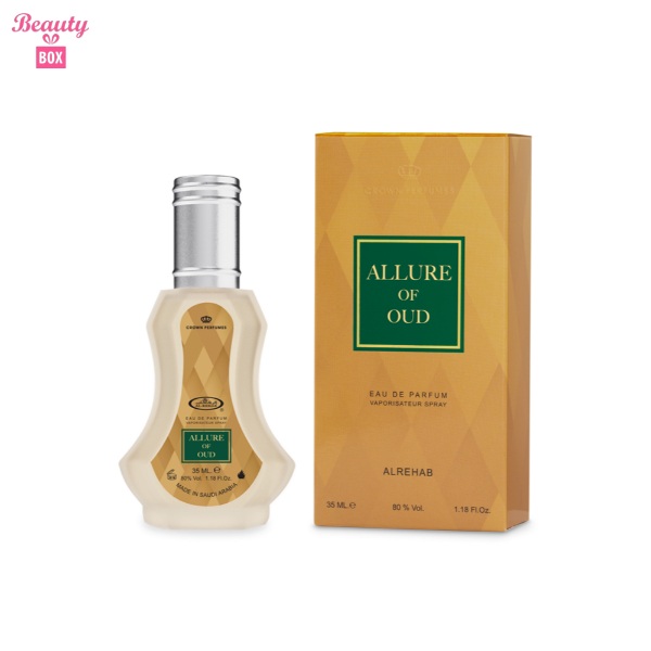 Al Rehab Allure of Oud EDP Perfume Spray for Men - 35 ml (Made in Saudi ...