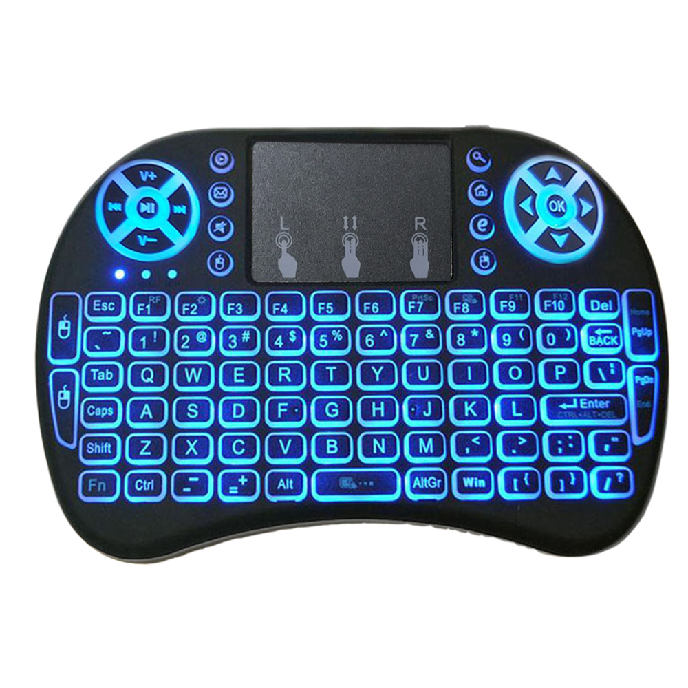 Mini Wireless Keyboard Backlight English French Spanish Portugal Fly ...