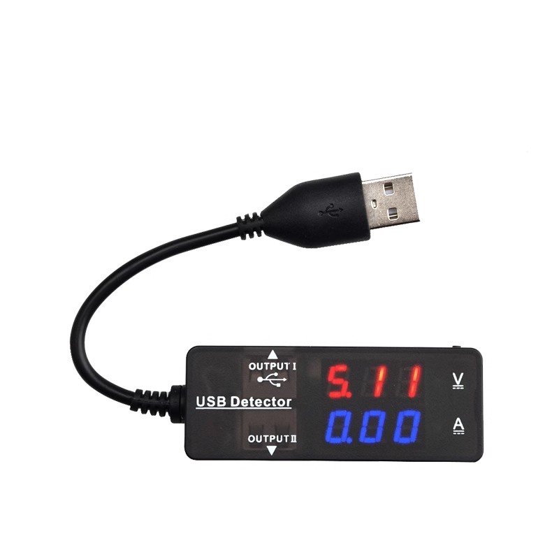 ใหม่ USB Load Detector แรงดันไฟฟ้าและแผงหน้าปัดปัจจุบัน Led Dual Color ...