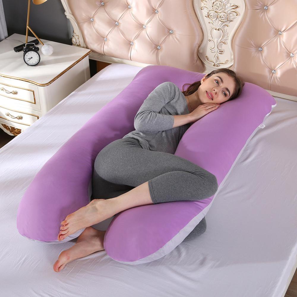 Multifunction Pregnancy Pillow Case Cotton Cover U-Type for Maternity ...