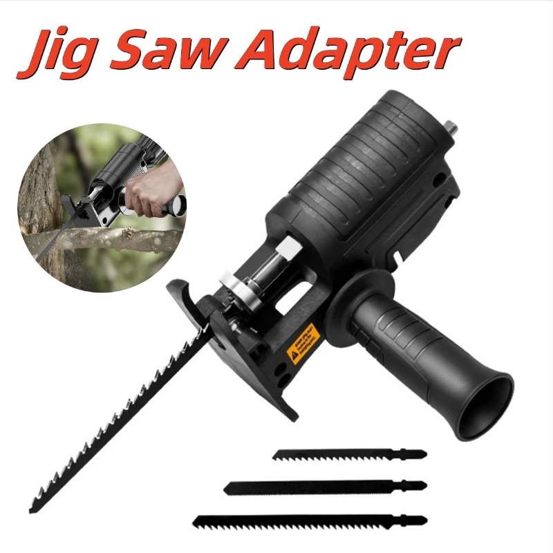 Jig Saw Adapter Connector Hand Electric Drill Woodwork Cutting Electric ...