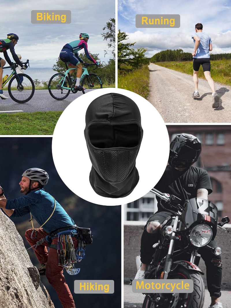 Breathable Motorcycle Balaclava Full Face Mask Cycling Sports Neck Face Mask Dustproof Windproof ...