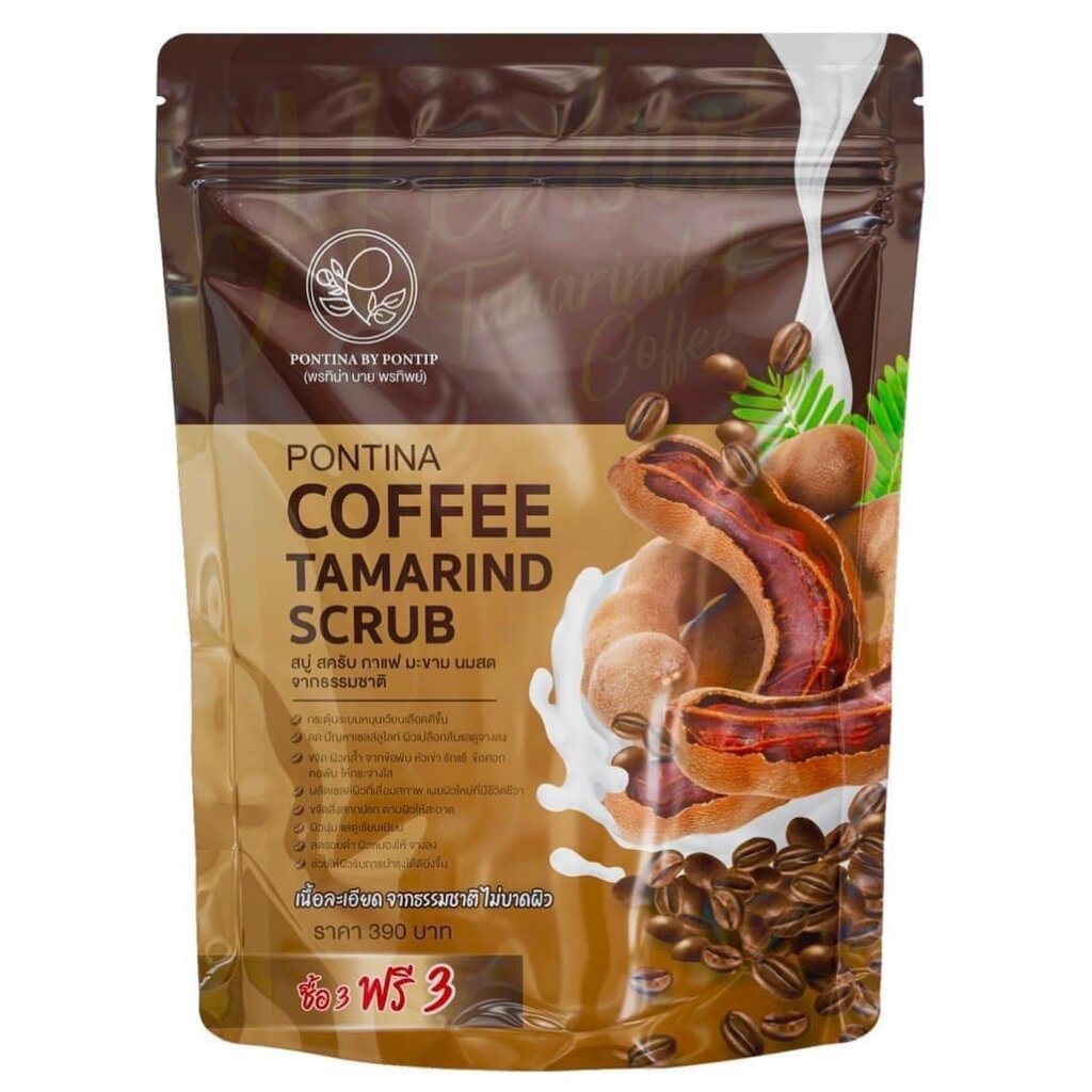 ราคาต่อถุง สบู่สครับกาแฟพรทิน่า PONTINA COFFEE TAMARIND SCRUB สครับพร ...