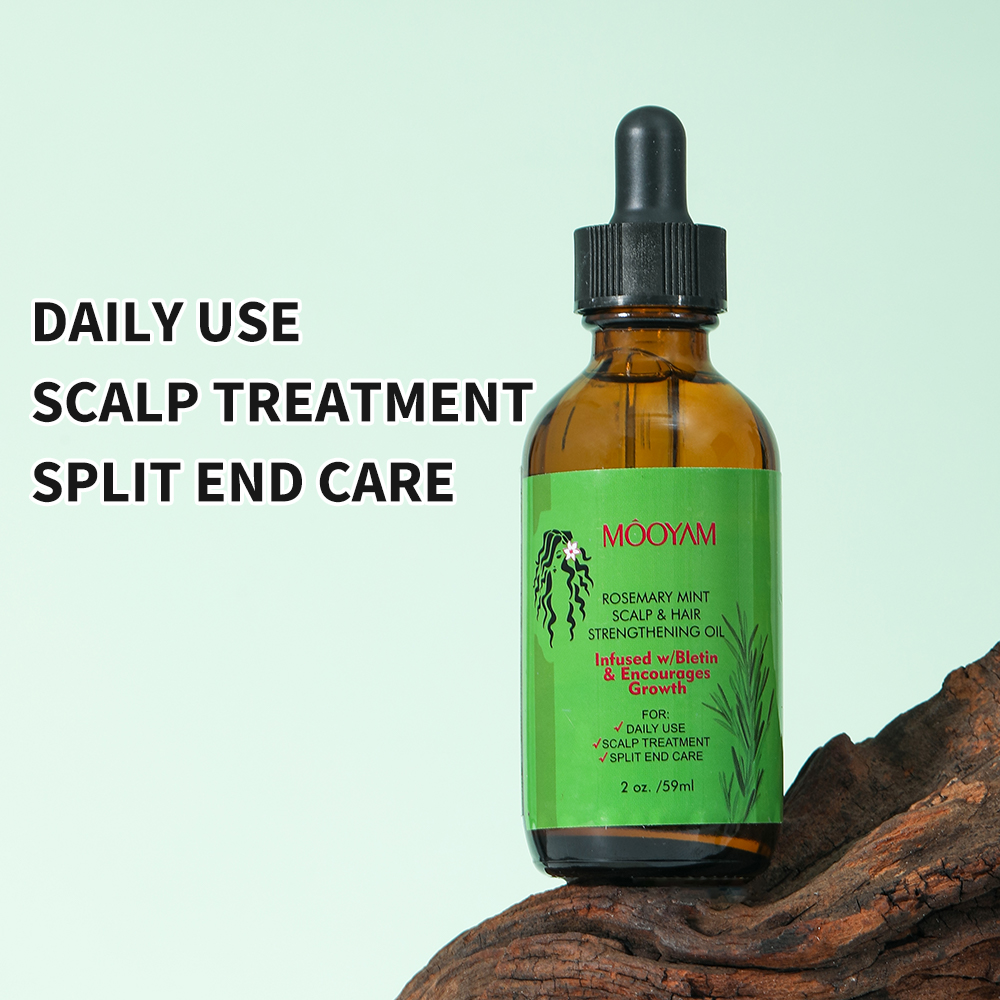 Rosemary Hair Strengthening Oil 59ml Hair Growth Mint Essential Oil ...