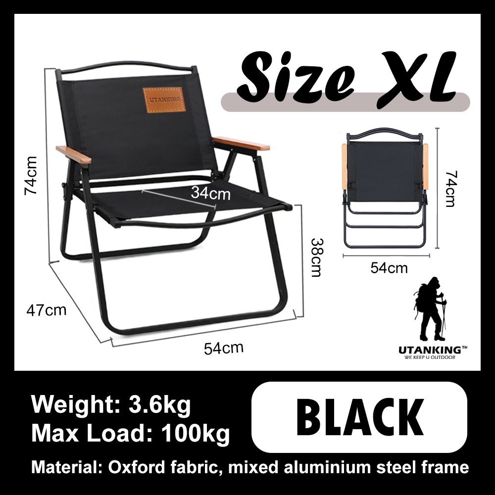 Folding Healing Chair Foldable Kermit Seat Camping Beach Fishing Hiking ...