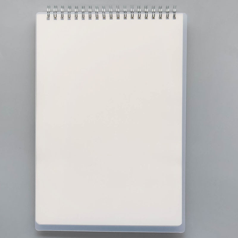 schoolhaul A6 A5 B5 notebook matte transparent cover with string upper ...