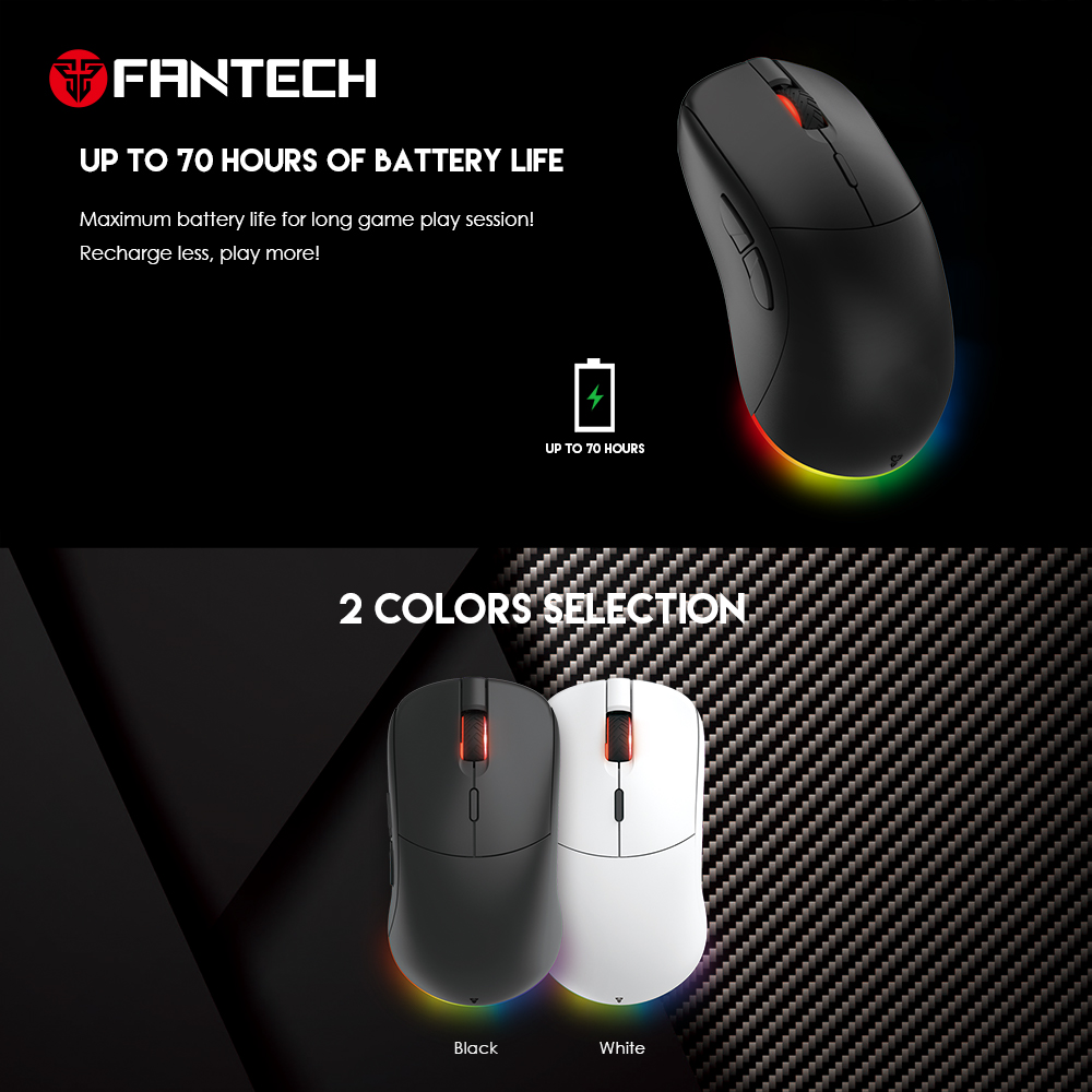 FANTECH รุ่น XD3 V2 HELIOS Pro Wireless 2.4 HGz Macro RGB GAMING Mouse ...