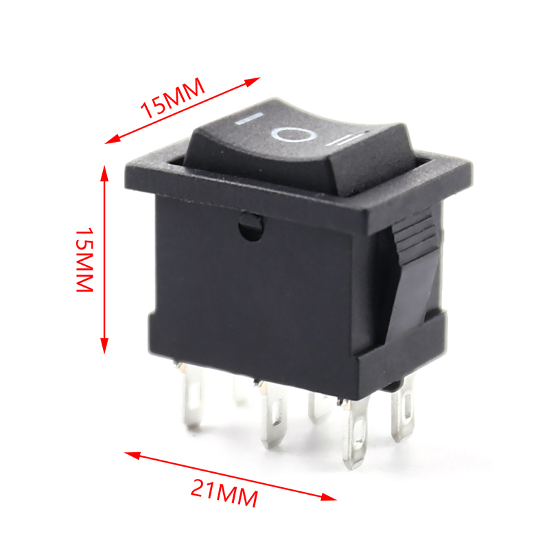 Black SPDT On/Off/On AC 16A/250V 3 Pin Boat Rocker Switch Third Gear 3 ...
