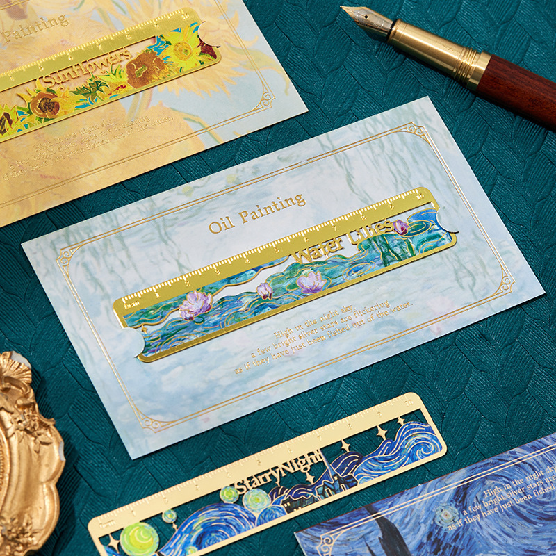 【SkinHorizon】Exquisite Oil Painting Element Rulers Creative Sunflower ...